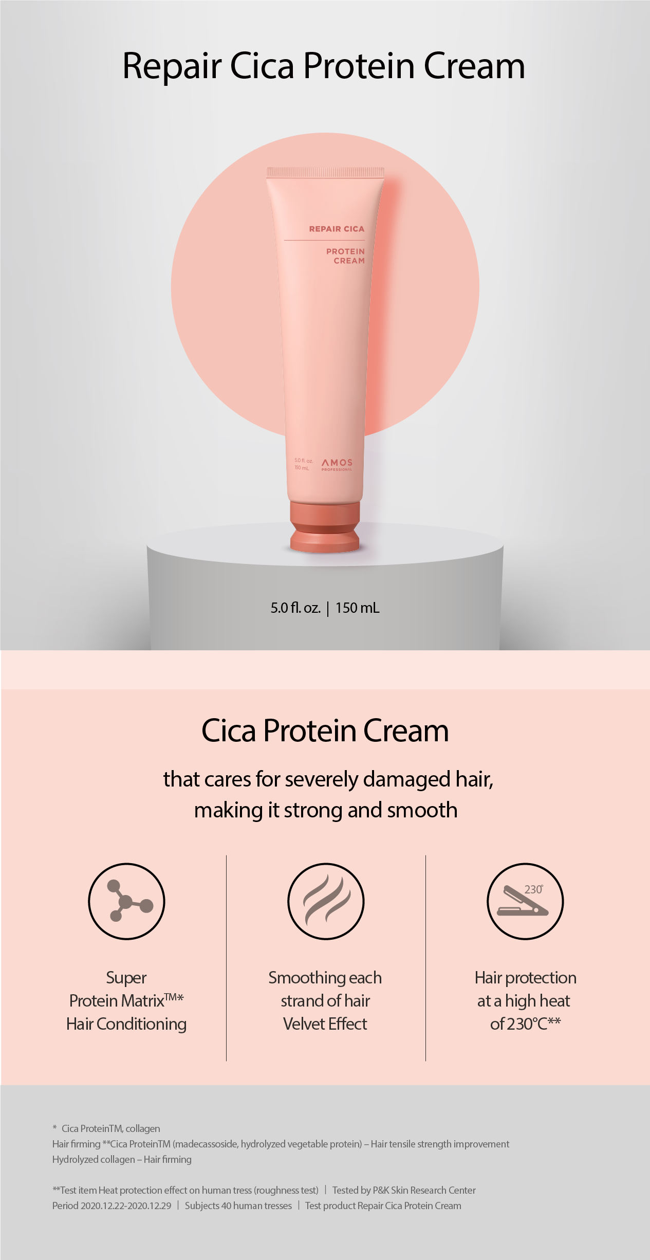 [AMOS PROFESSIONAL] REPAIR CICA PROTEIN INTENSIVE CREAM 150ml (NEW ...