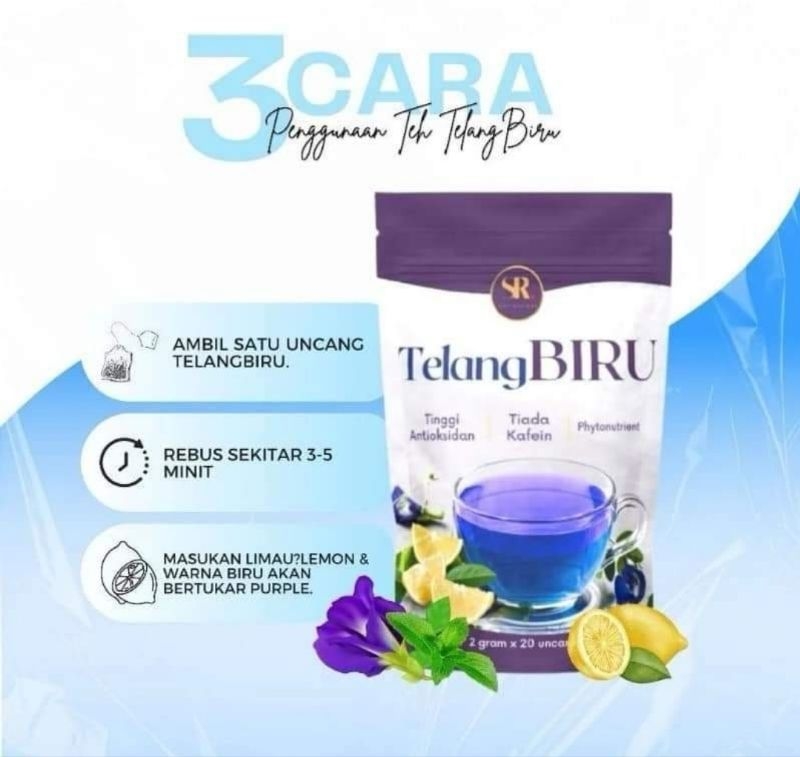 Teh Bunga Telang Biru (Butterfly Pea/Clitoria Ternatea) | Shopee Singapore