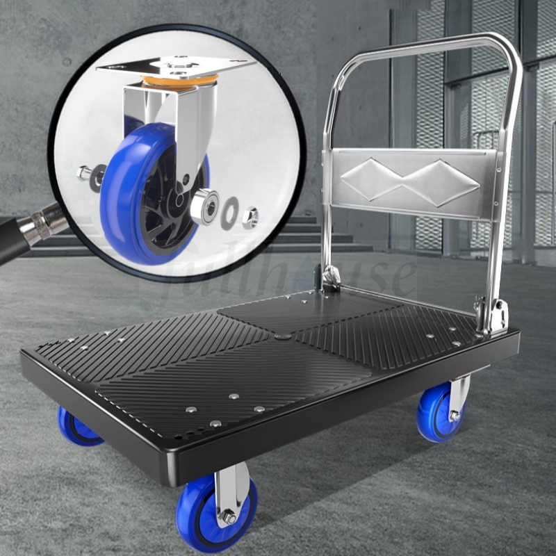 Foldable Trolley Cart Portable Trolley Cart Heavy Duty Trolley With ...