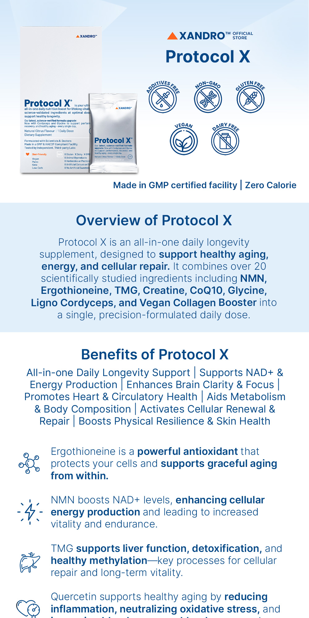 [New] Xandro Lab Protocol X V3, Advanced Longevity Nutrition | Creatine ...