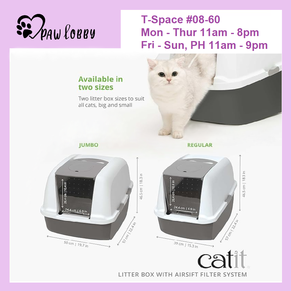 [Ready Stock] Catit Airsift Cat Litter Box Hood Pan Toilet Cat Sand ...