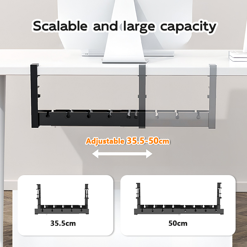 【SG Ready Stock】Extendable Under Desk Cable Management Cable Organizer ...