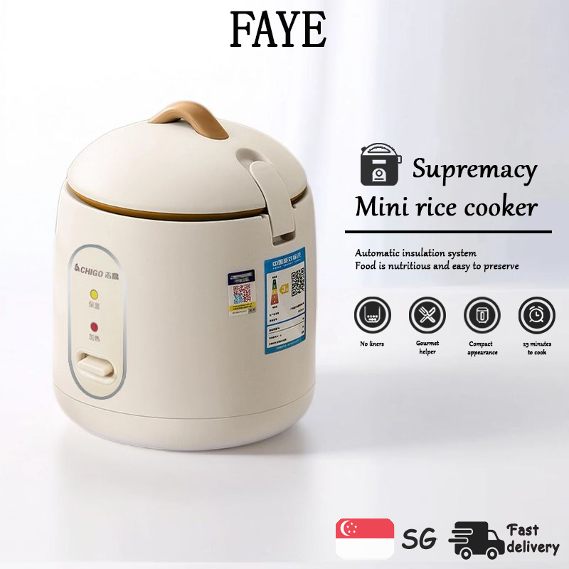 SG【STOCK】 NEW 1.2L Mini Rice Cooker 1-2 People Small Electric Non-Stick ...