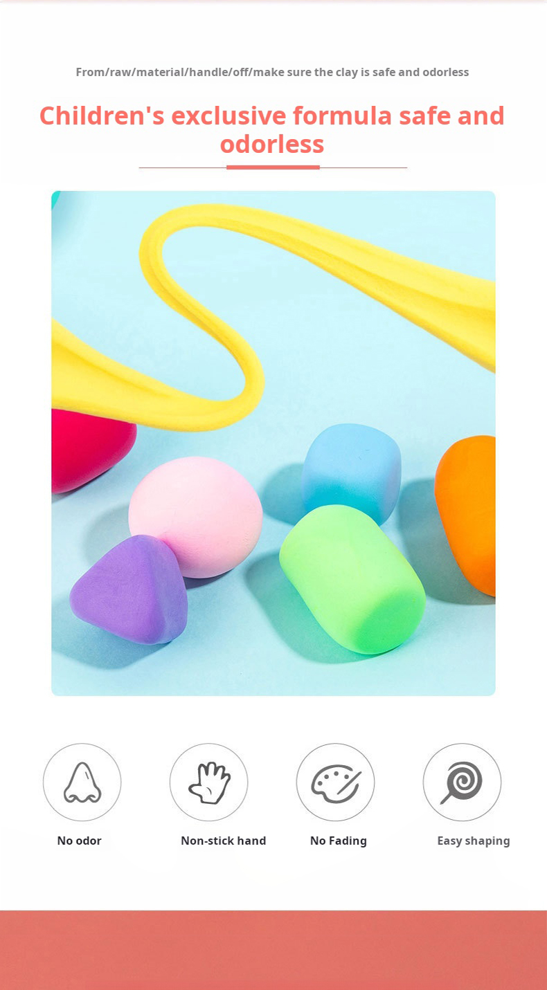 🌈SG Local🌈100G Ultra-light Air Dry Clay DIY Colored Non-toxic Polymer ...
