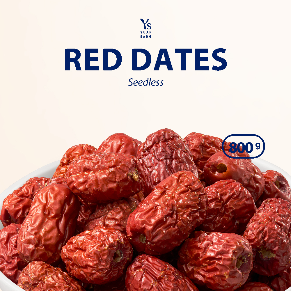 Red Dates With / Without Seed / XL 800g Dried Food Groceries Cooking ...
