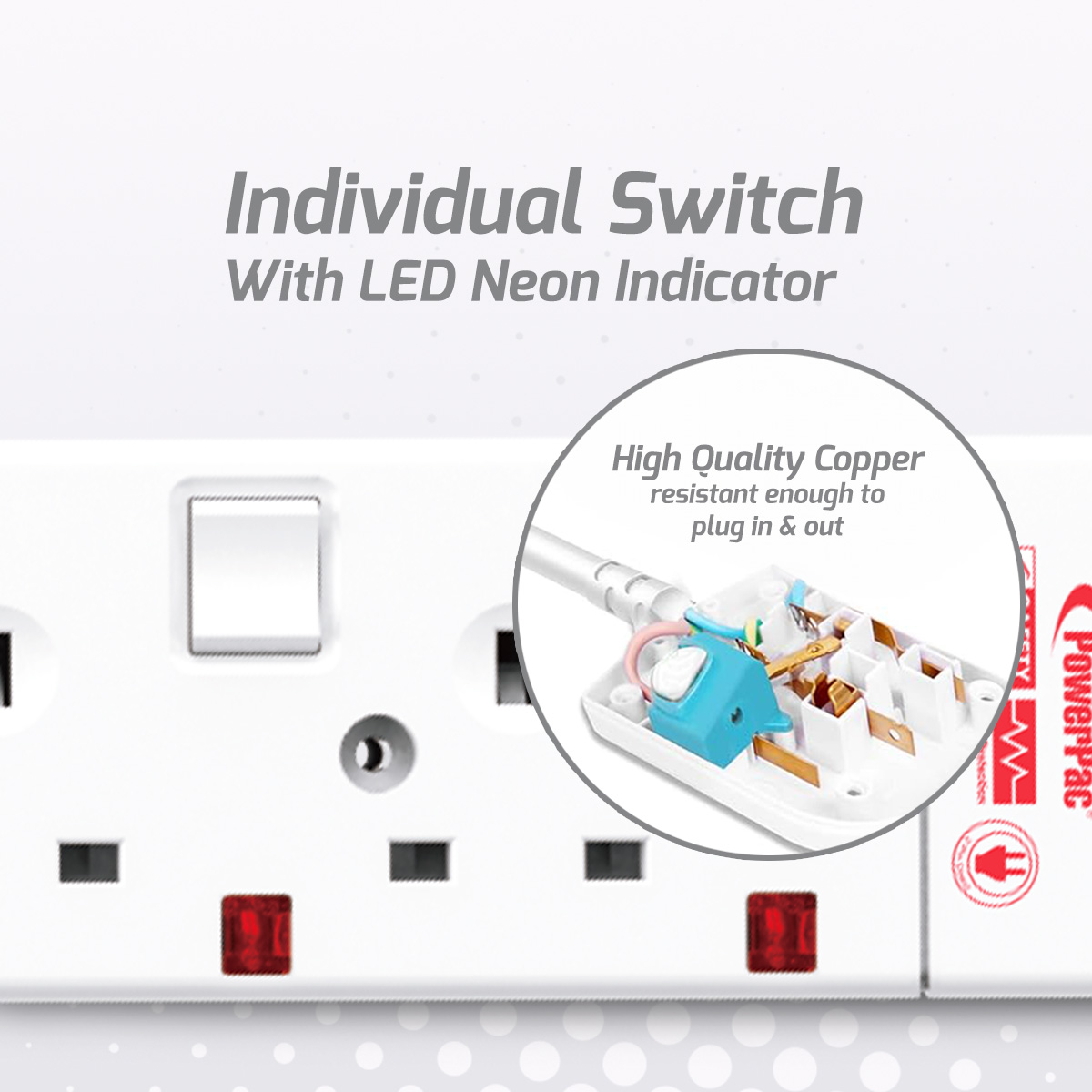 PowerPac Extension Cord, Extension Socket, Power Cord, Power Extension ...