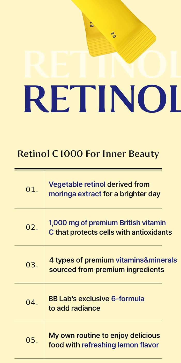BBLAB Retinol Vitamin C 1000 (2g*30sticks) | Shopee Singapore
