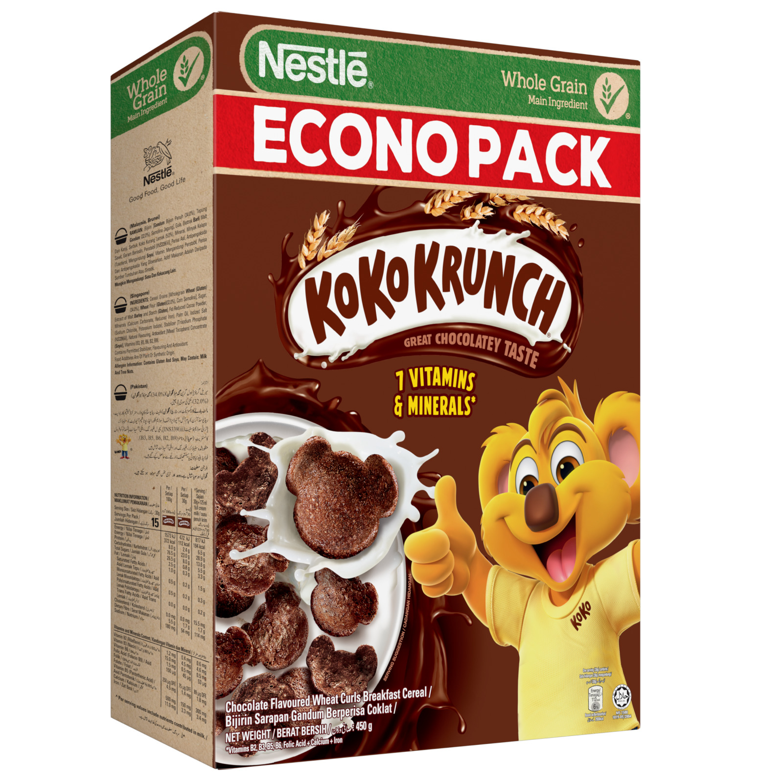NESTLE KOKO KRUNCH Cereal with Whole Grain Econo Pack (450g) | Shopee ...