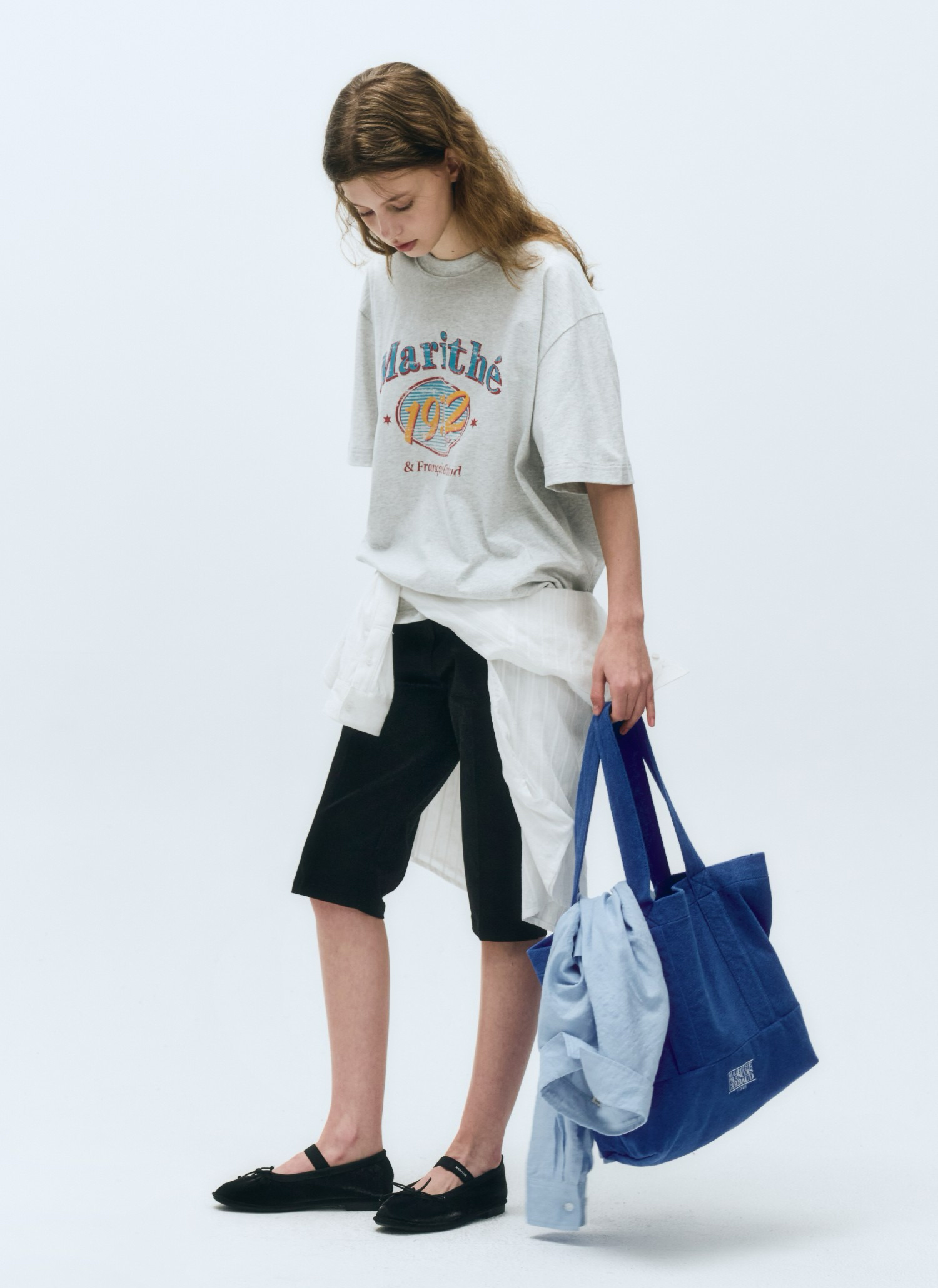 [Celebrity's PICK] MARITHE FRANCOIS GIRBAUD W Oversized Ellipse Graphic ...