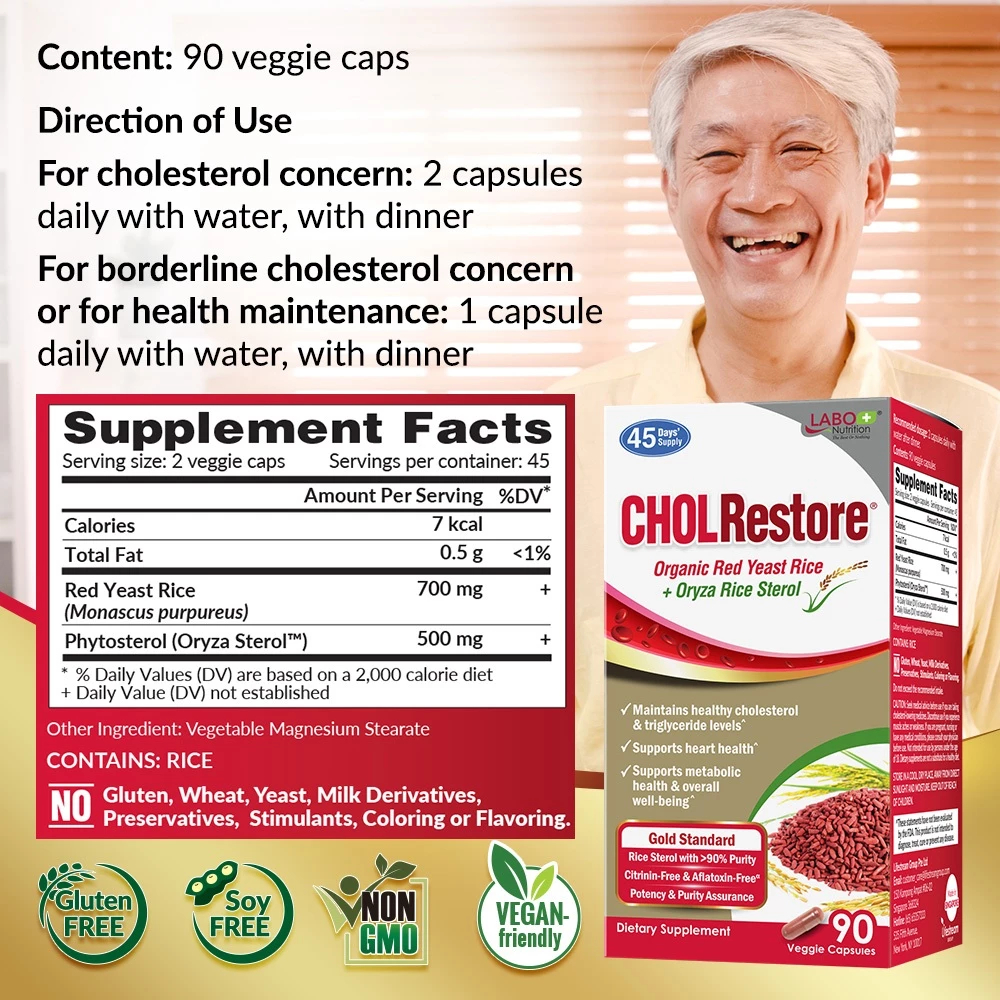 LABO NUTRITION CHOLRestore Dietary Supplement Veggie Capsule 90s ...