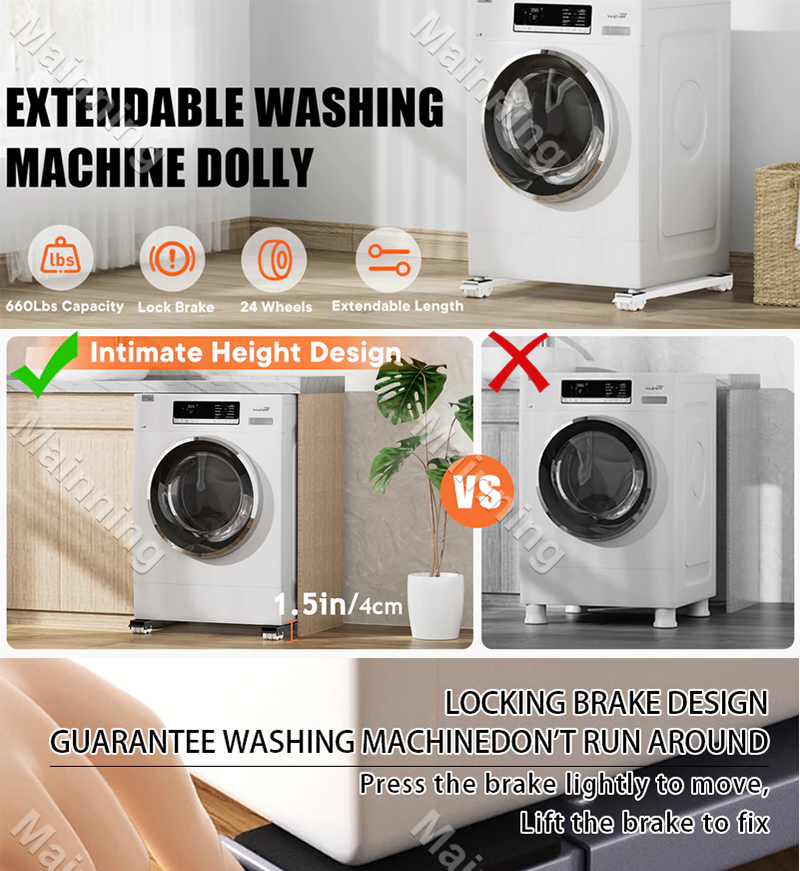 washing machine stand washing machine base with wheels Fridge Roller ...