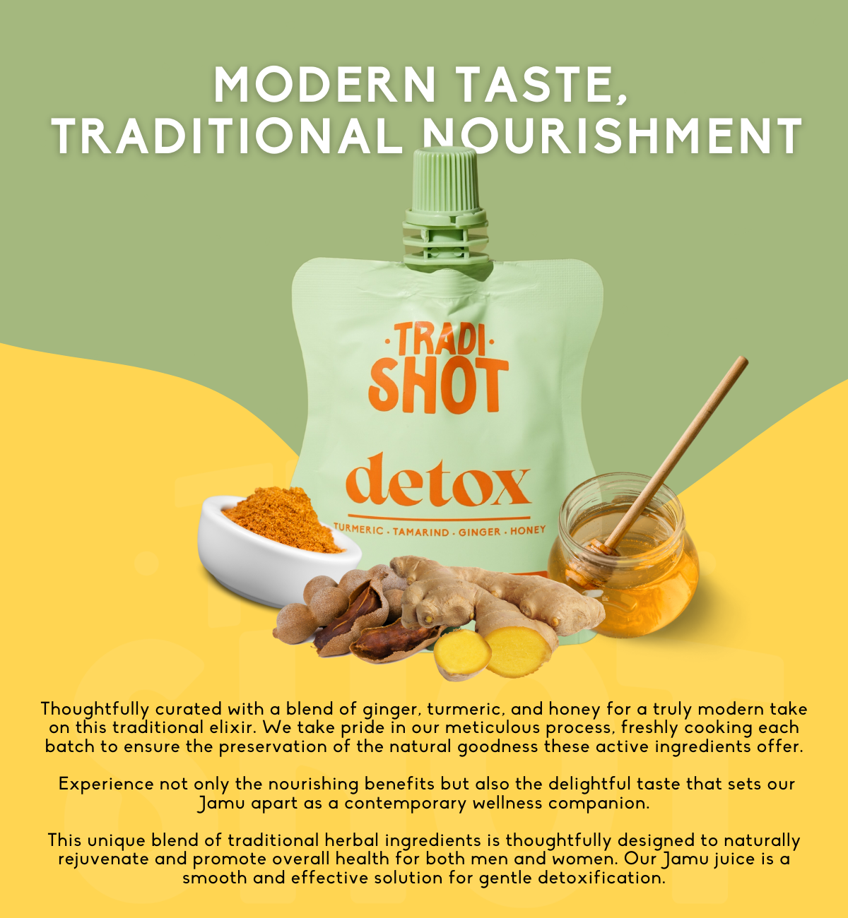 Tradishot Detox Juice • Traditional Modern Tasty Jamu • Natural Herbal ...