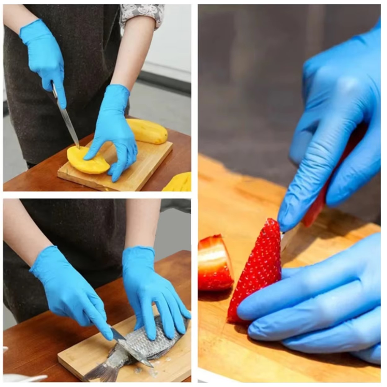 Disposable Gloves 100 pcs Nitrile Blue/ Black VARIOUS brands Suitable ...