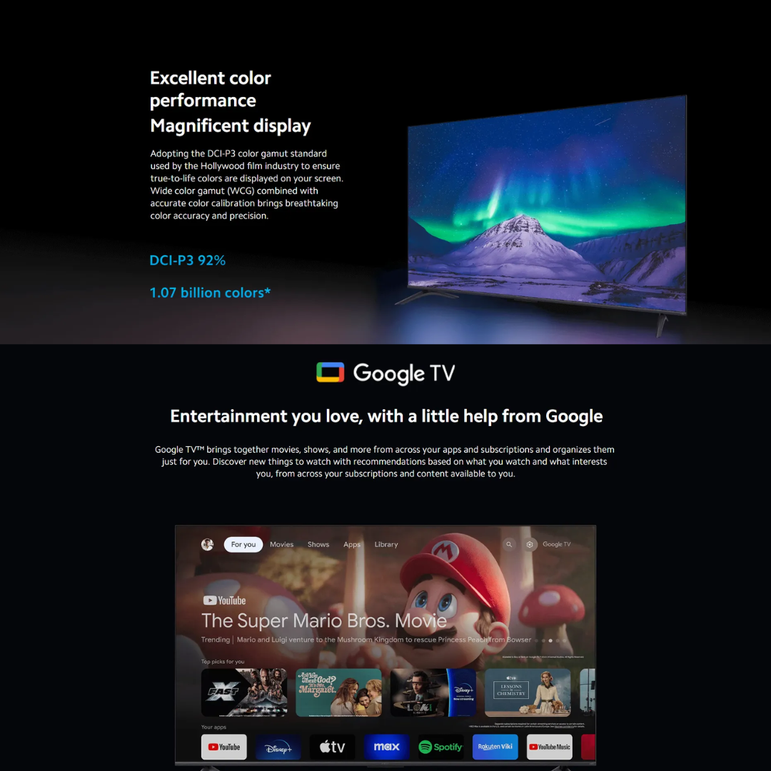 [3 Years on site Local Warranty] Xiaomi TV Mi 55'' inch A PRO TV 4K UHD ...