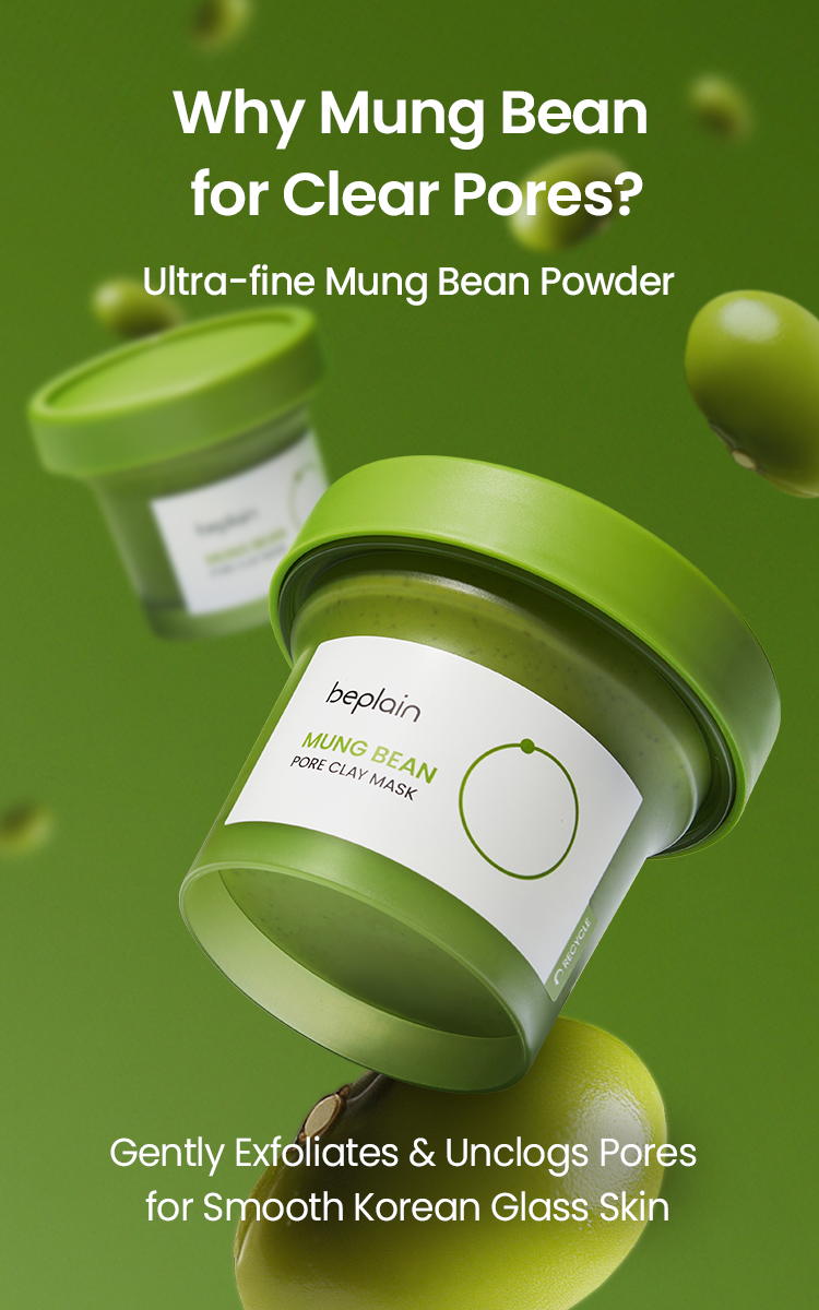BEPLAIN OFFICIAL MUNG BEAN PORE CLAY MASK 120ml | Wash off mask for ...