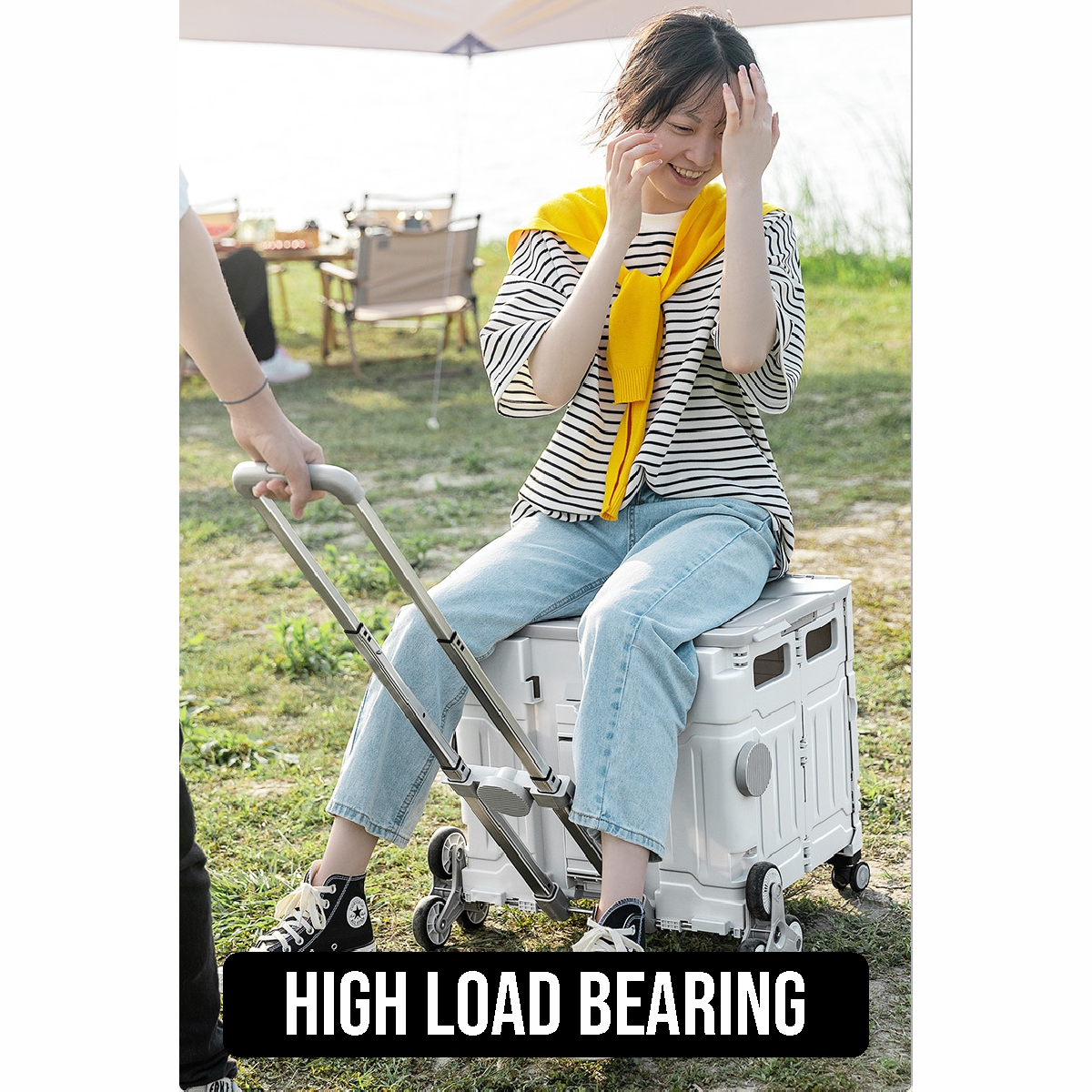 🇸🇬Koala Home🔥Foldable Trolley Foldable Grocery Trolley Shopping Large ...