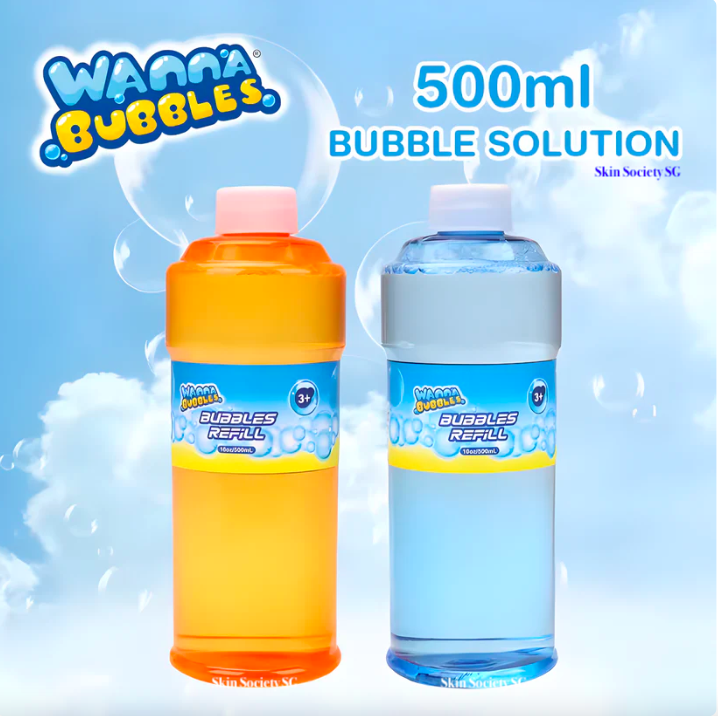 Wanna Bubbles Solution Refill 500ml | Kids Safe Bubble for Bubble ...