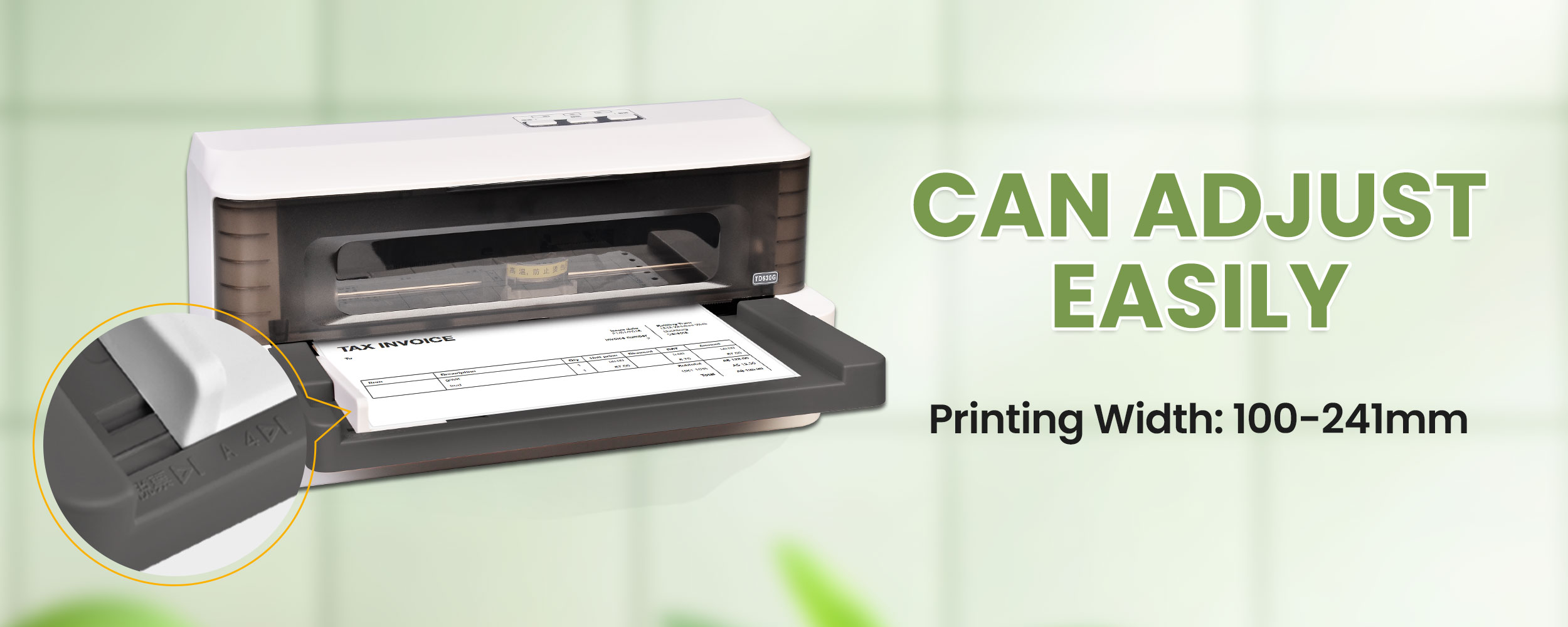 Grozziie Dot Matrix Printer, 1+5 Copies 241MM Carbon Paper; invoice ...