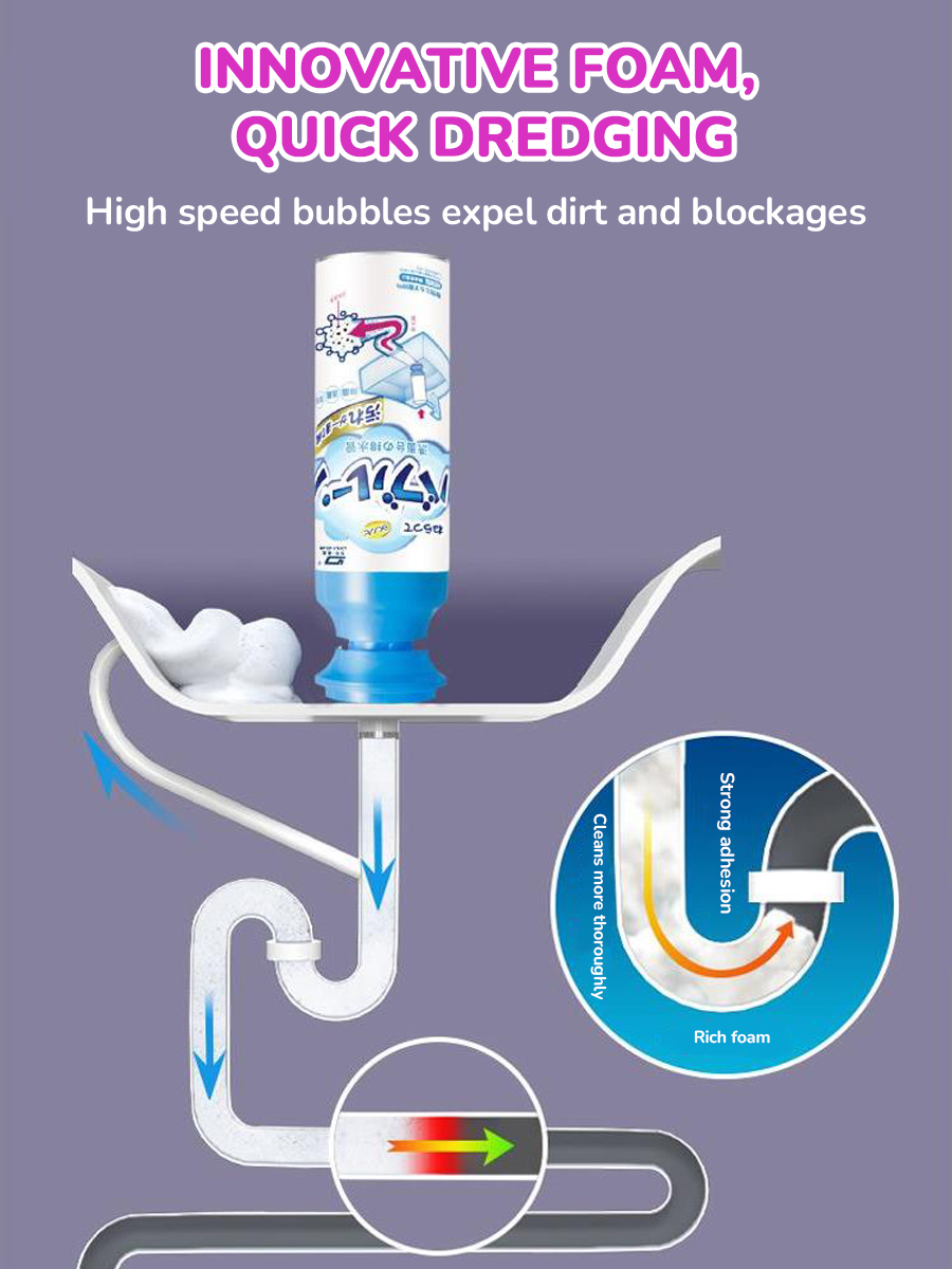 🇸🇬Sink Drain Cleaner Chemical for Kitchen Toilet Pipe Dredging Clear ...