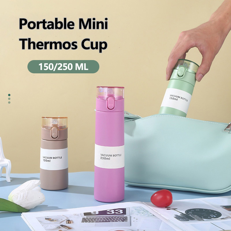 【SG】Mini Thermos Cup Portable Stainless Steel Thermal Flask Insulated ...