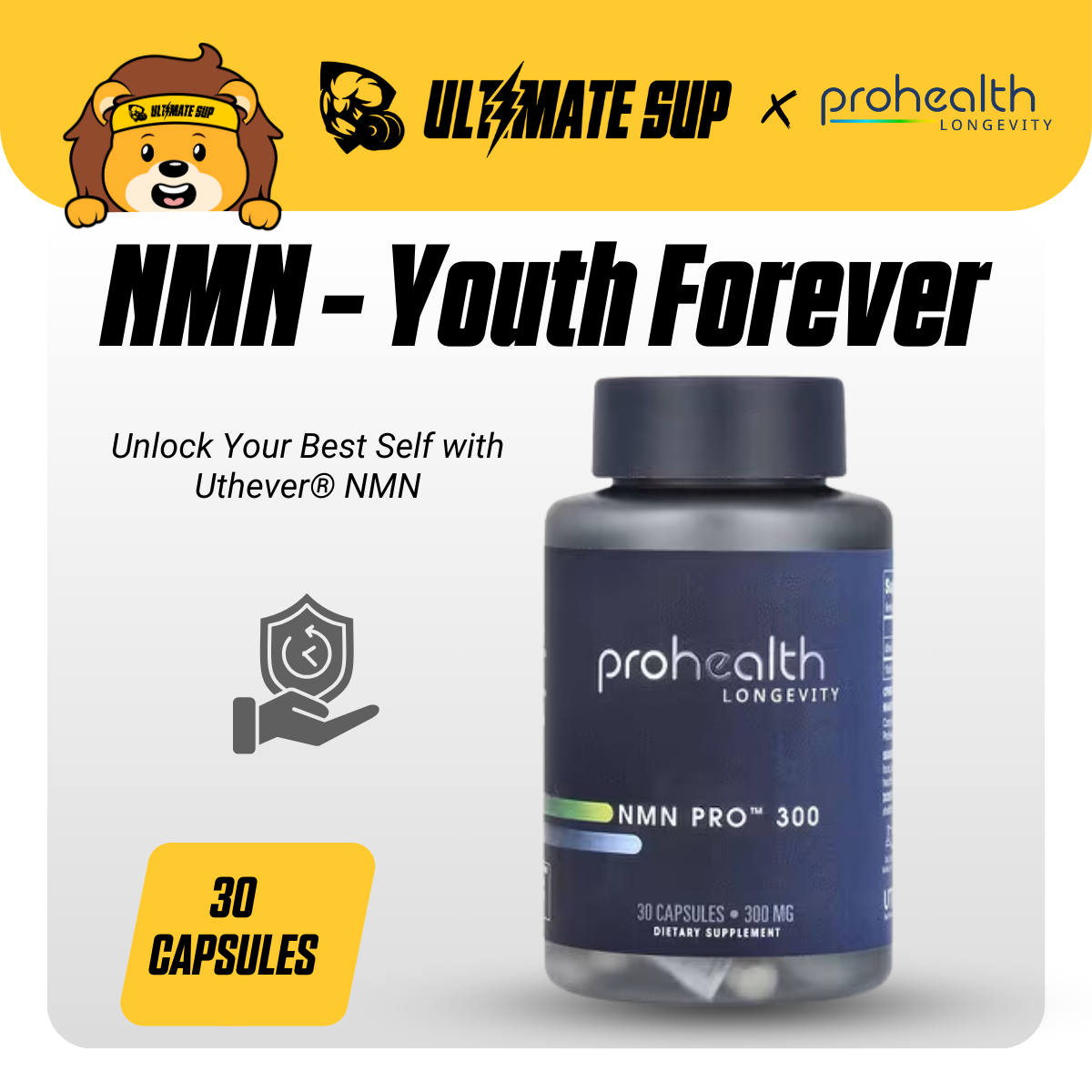 ProHealth Longevity, NMN Pro 300 - Anti Aging Effects, Longevity ...