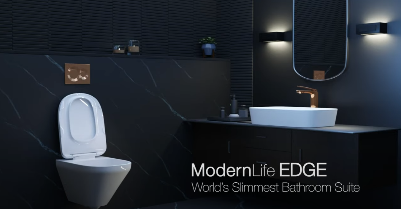 Kohler MODERNLIFE Edge Wall Hung Toilet Bowl & Complete Bundle Set - K ...