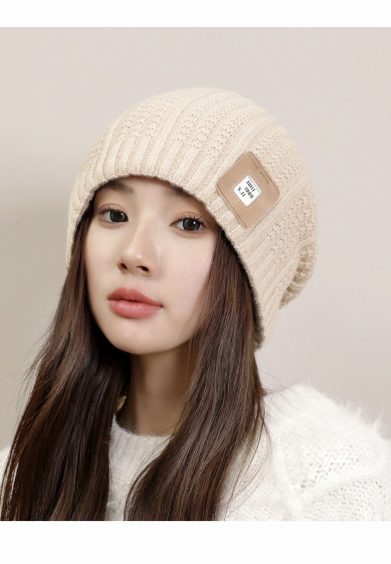 (SG Seller) Unisex Double-side Knitted Hat Women Men Autumn Winter ...