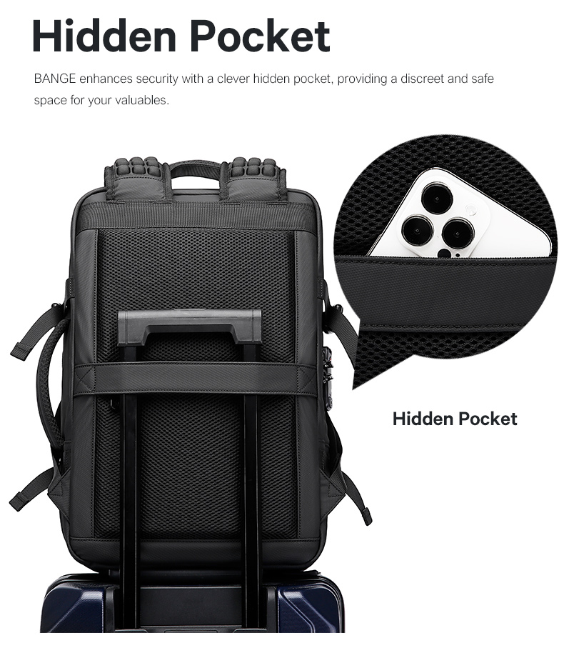 P&D Vacuum Compression Travel Backpack Waterproof Bagpack Anti-Theft ...