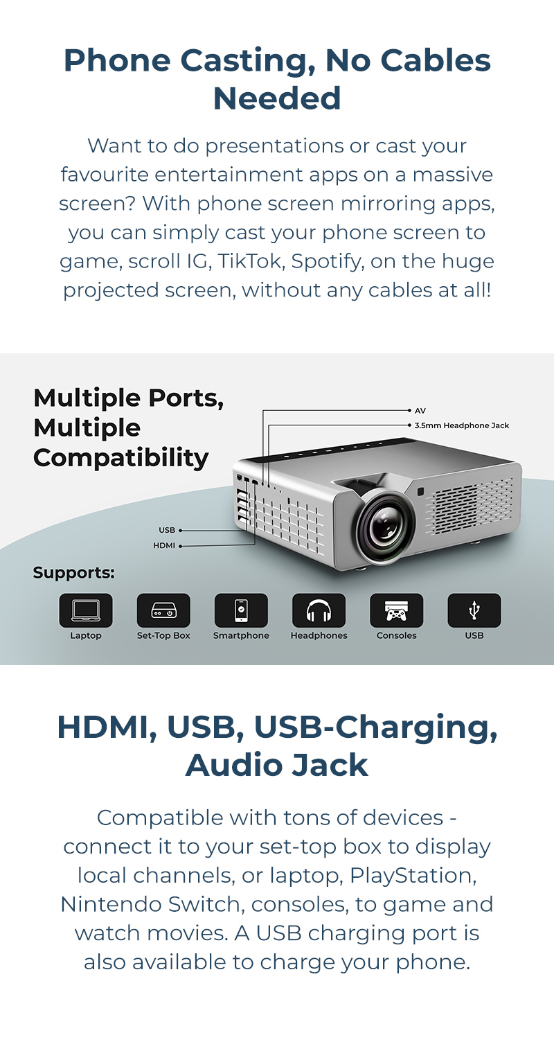 LUMOS ELITE 2-in 1 Work And Play Projector | Shopee Singapore