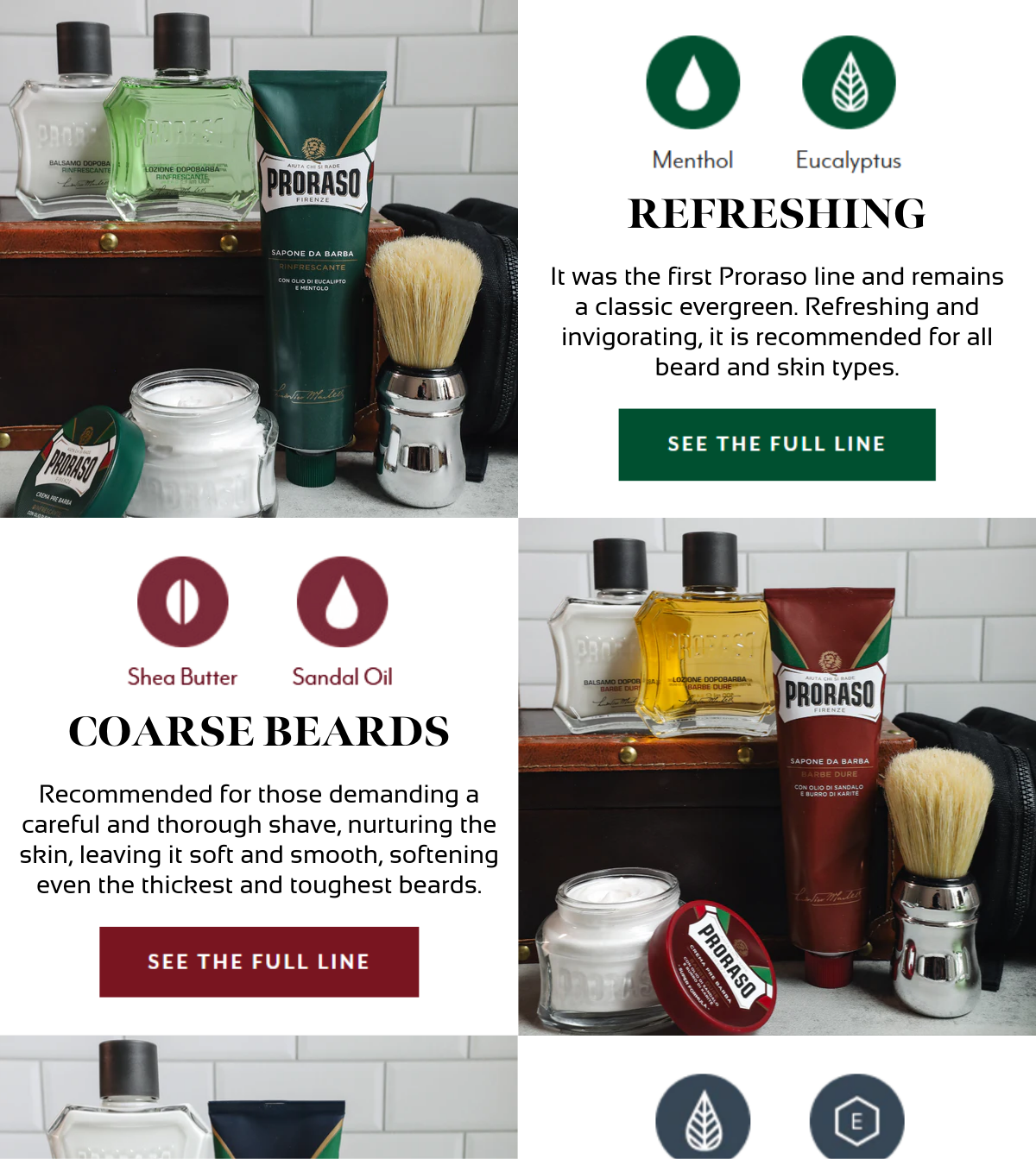 Proraso Green / Red / White Shaving Soap in a Bowl / Tube 150ml ...