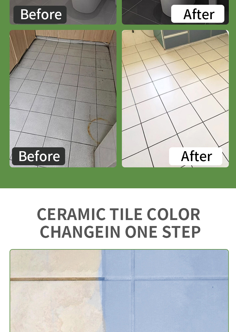 【sg stock】Tile Repair Waterproof Tile Paint Heavy Duty Epoxy Floor ...