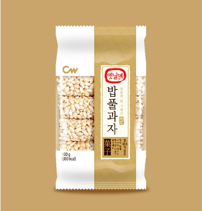 Healthy Snack CW Korean Traditional Rice Snack Coated Popped Rice 90g ...