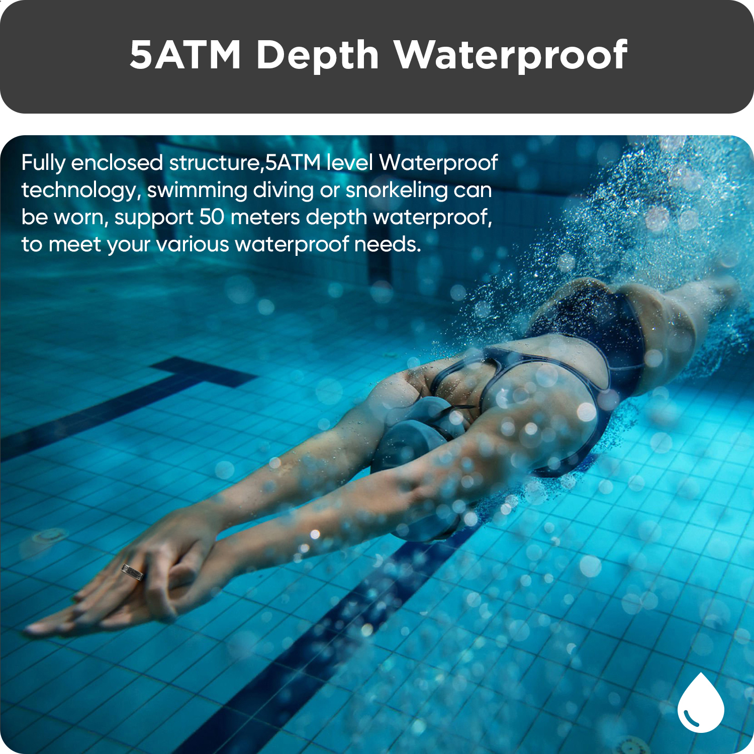 Benio Gen Pro Smart Ring Multifunctional Waterproof Fitness Tracker ...