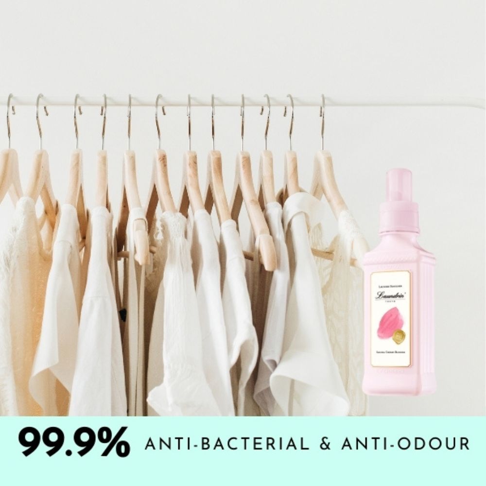 LAUNDRIN Laundry Fabric Softener Sakura Cherry Blossom Refill 480ml | Shopee Singapore