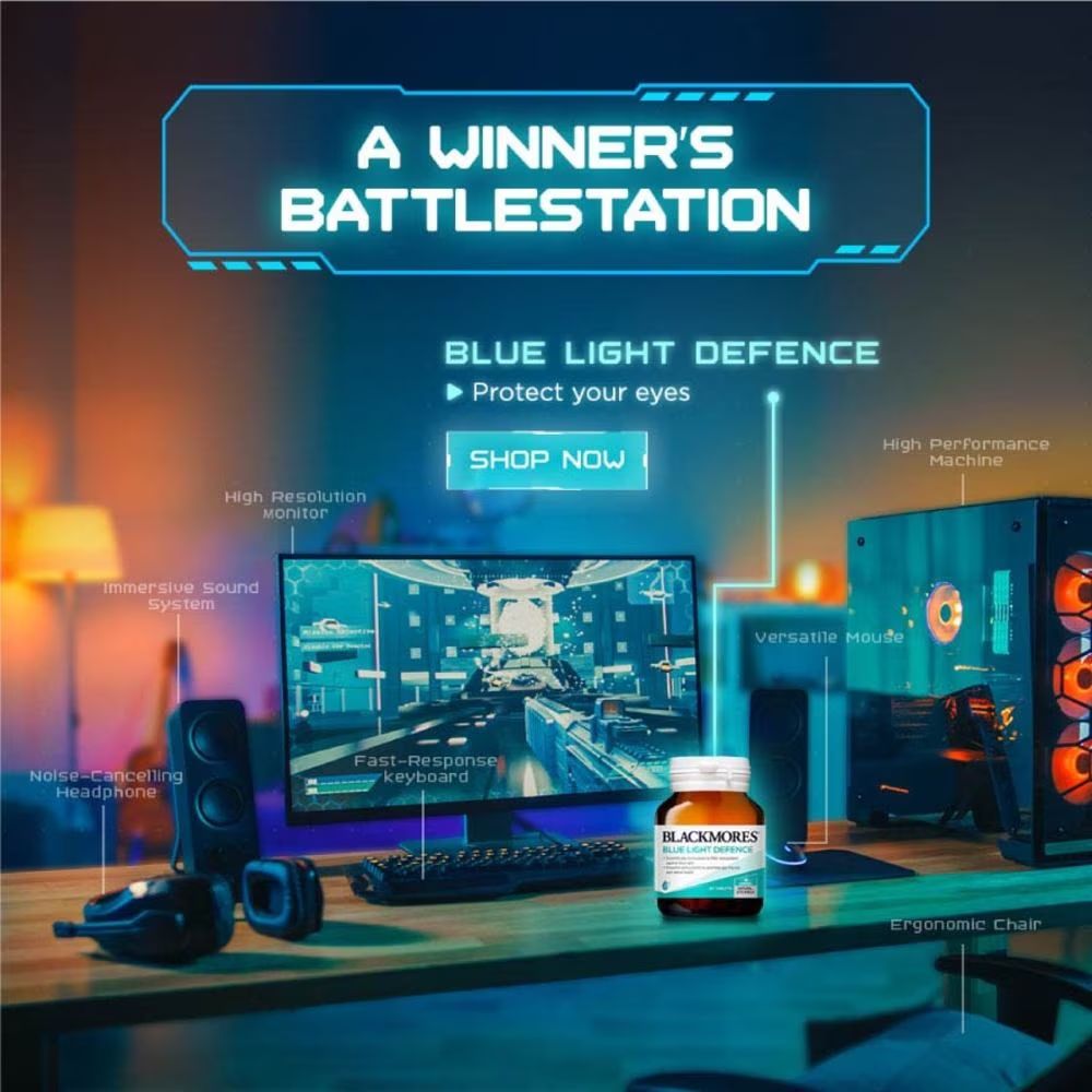 BLACKMORES Blue Light Defence Tablets 60s | Shopee Singapore