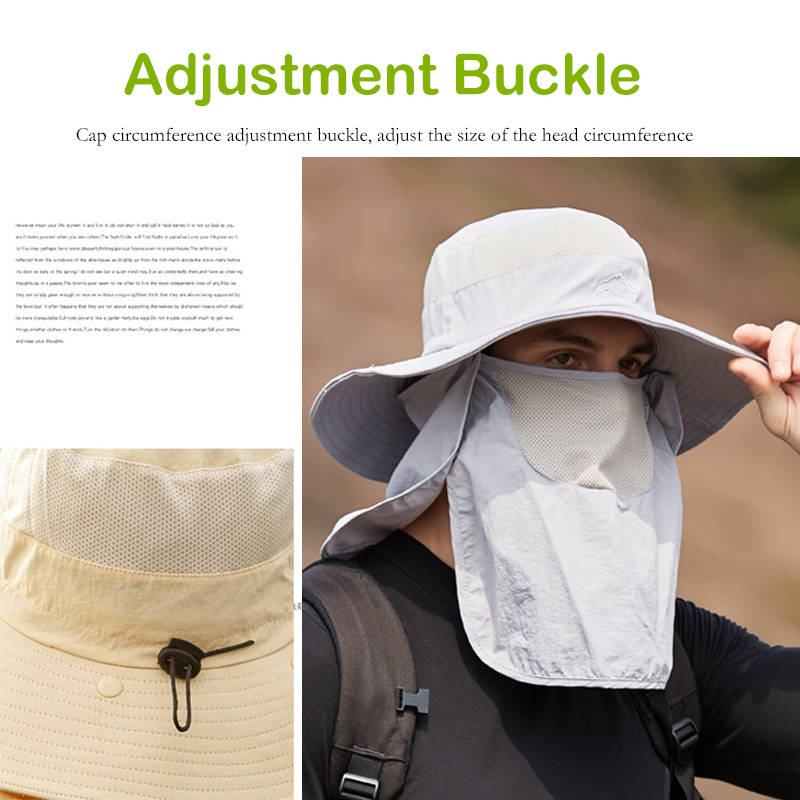 【SG】Fisherman Hat Men's Summer UV Protection Outdoor Sunshade Hat ...