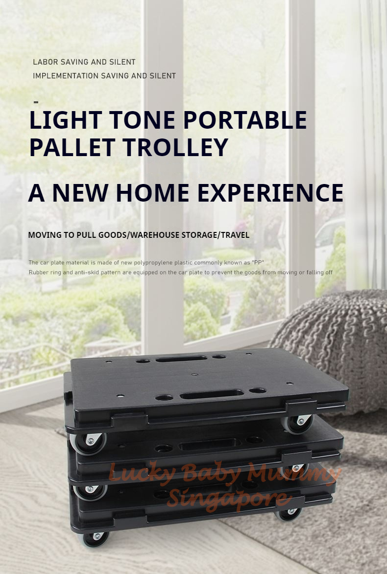 Polypropylene Wheeled Platform / Connectable Turtle Trolley / Portable ...
