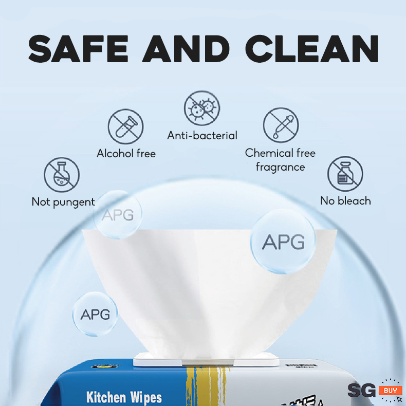 EXTRA LARGE 80 Pc Disposable Kitchen Wet Wipes Paper Tissue Extra Large ...