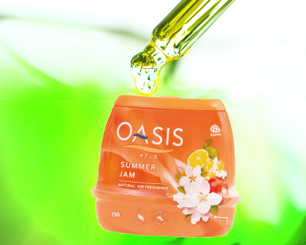 [Bundle x 2] Oasis Air Freshener Gel Mosquito Repellent Odor Remover Last 30 Days Safe for Kids ...