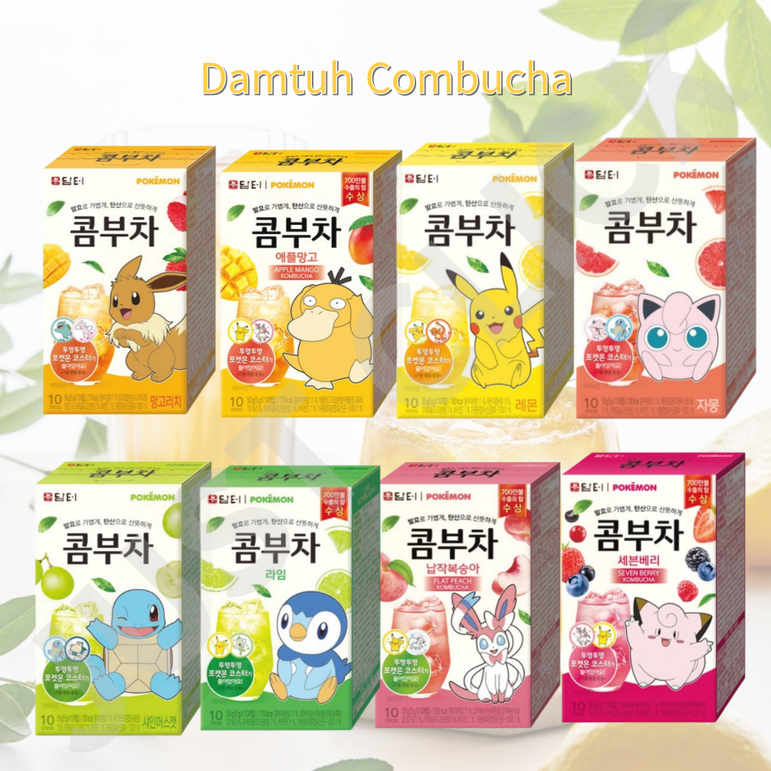 [Damtuh] Kombucha Limited Edition Pokemon Kombucha Tea - Lemon/Apple ...