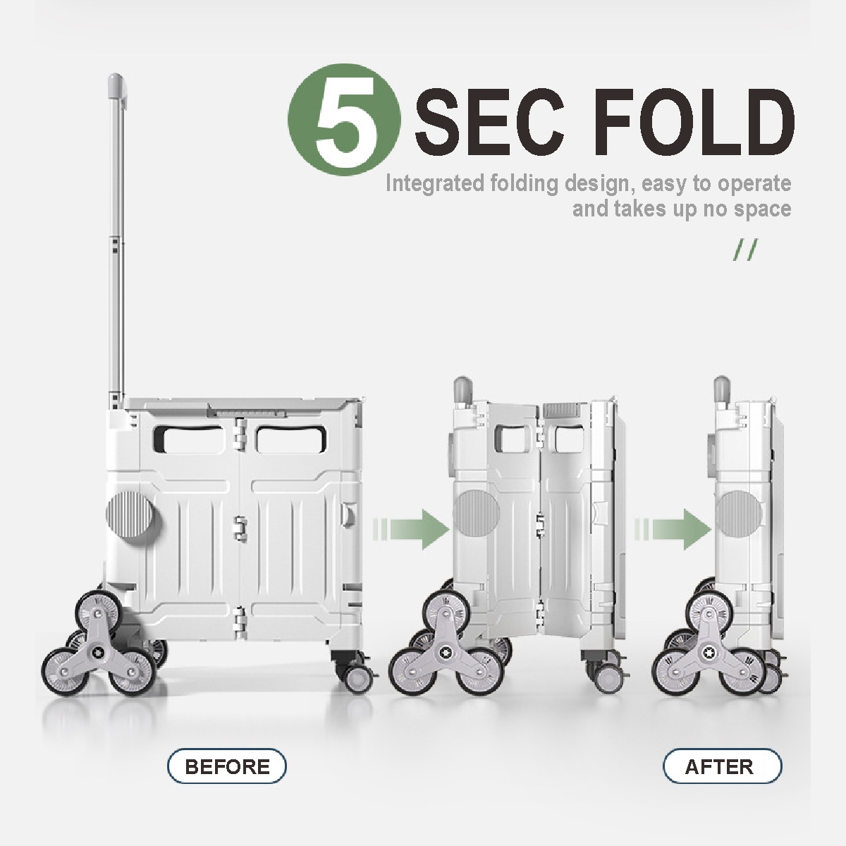 🇸🇬Koala Home🔥Foldable Trolley Foldable Grocery Trolley Shopping Large ...