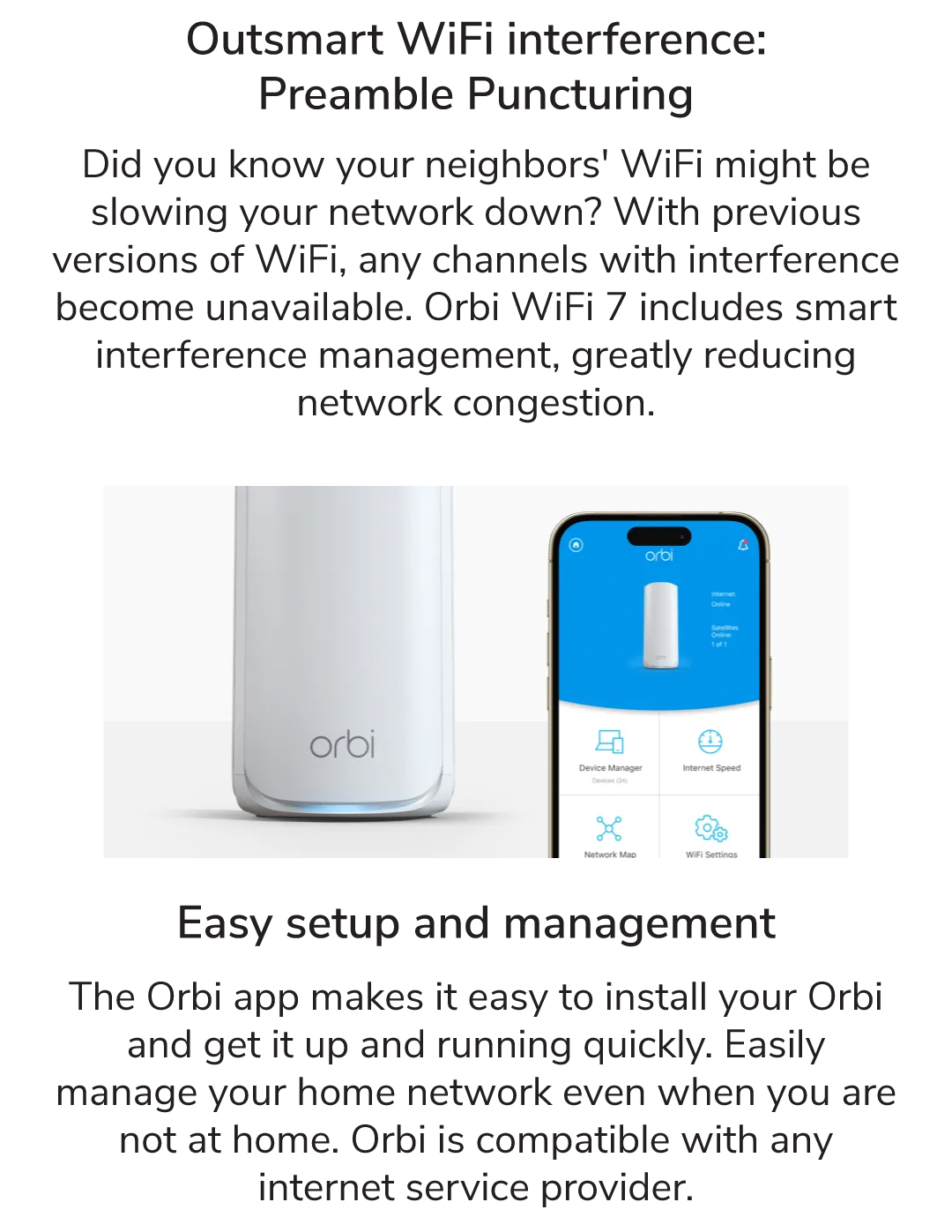 NETGEAR Orbi 770 (RBE772) WiFi 7 Mesh System: 2-Pack, Tri-Band, Up to ...