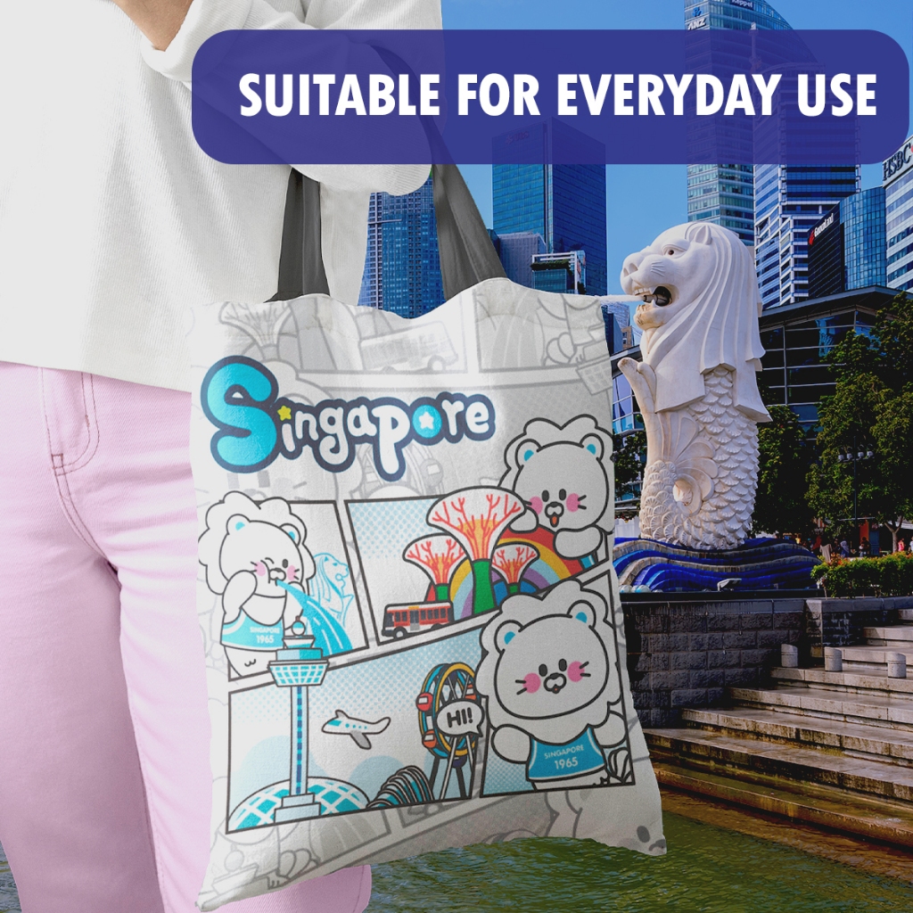[SG Ready Stock] Cotton Tote Bag*Singapore Souvenir | Shopee Singapore