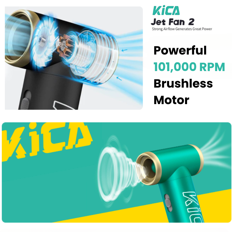 TAURUS KiCA Jet Fan 2 - Compressed Air Duster | Electric Dust Blower ...