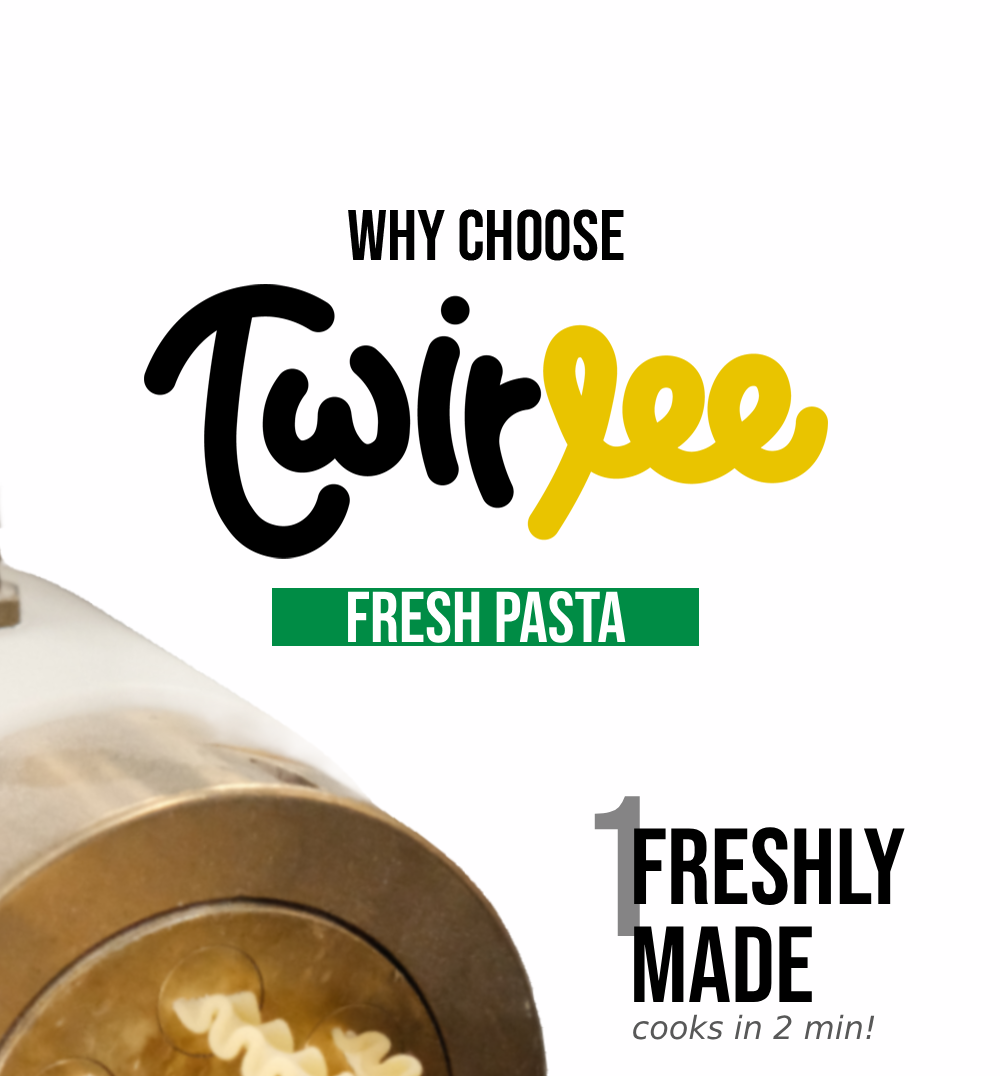 Twirlee Fresh Pasta Mafalde/Campanelle (Freshly made with flour from ...