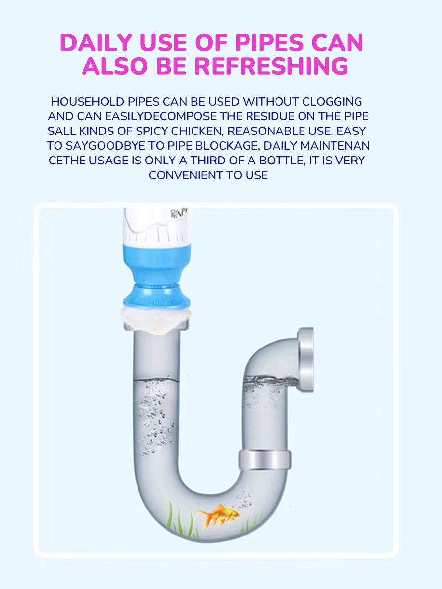 🇸🇬Sink Drain Cleaner Chemical for Kitchen Toilet Pipe Dredging Clear ...