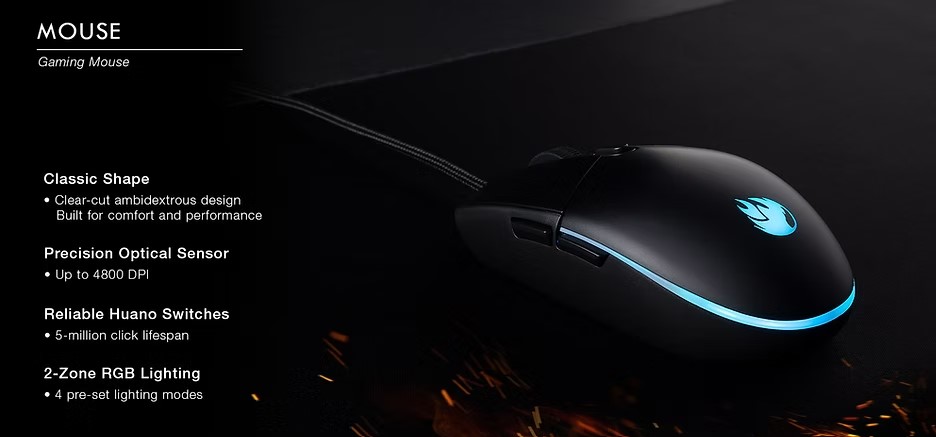 TECWARE IGNITE Gaming Bundle - Keyboard+Mouse+Mousemat (1Yr Warranty ...