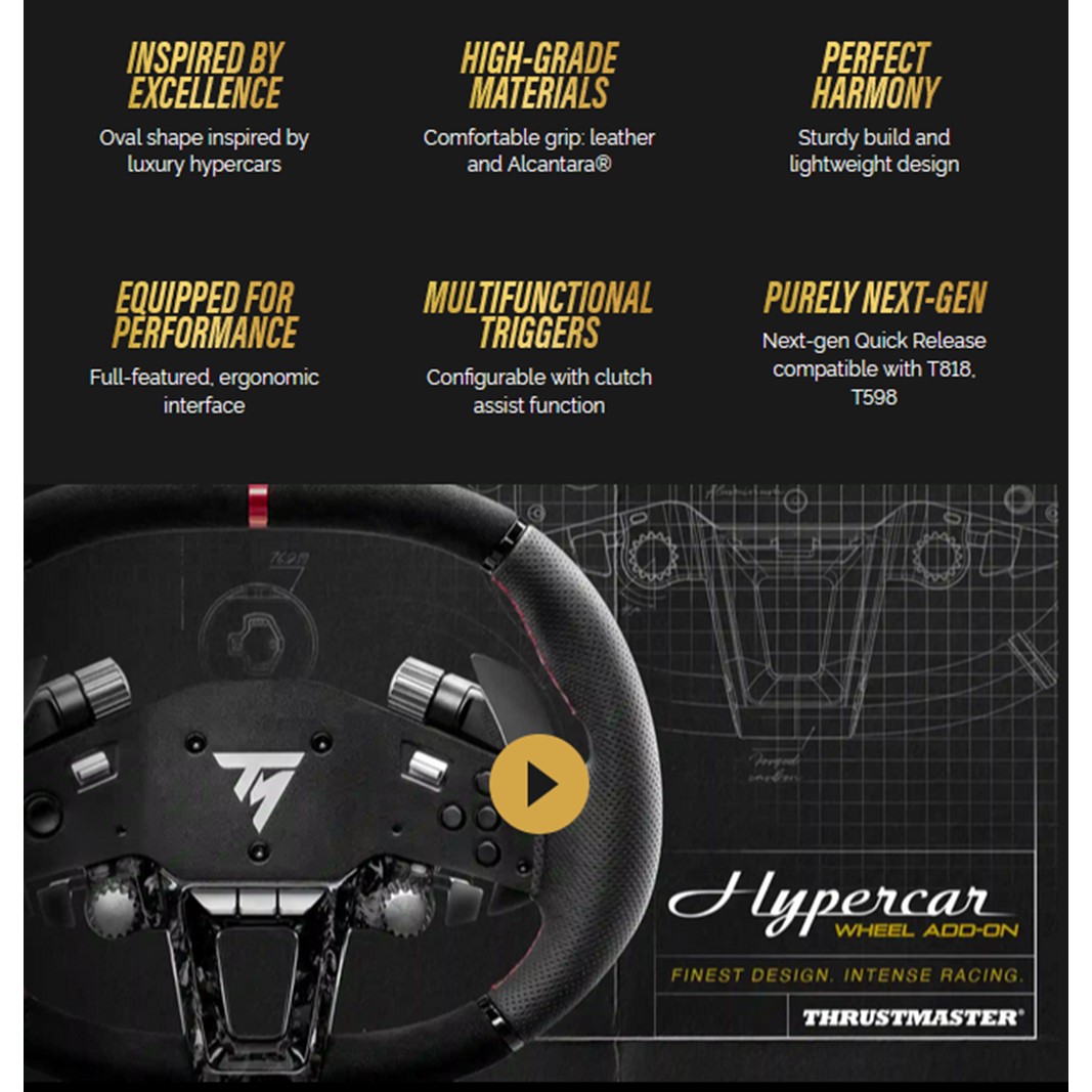 Thrustmaster Hypercar Wheel Add On - 3362934003814– Dynacore ...