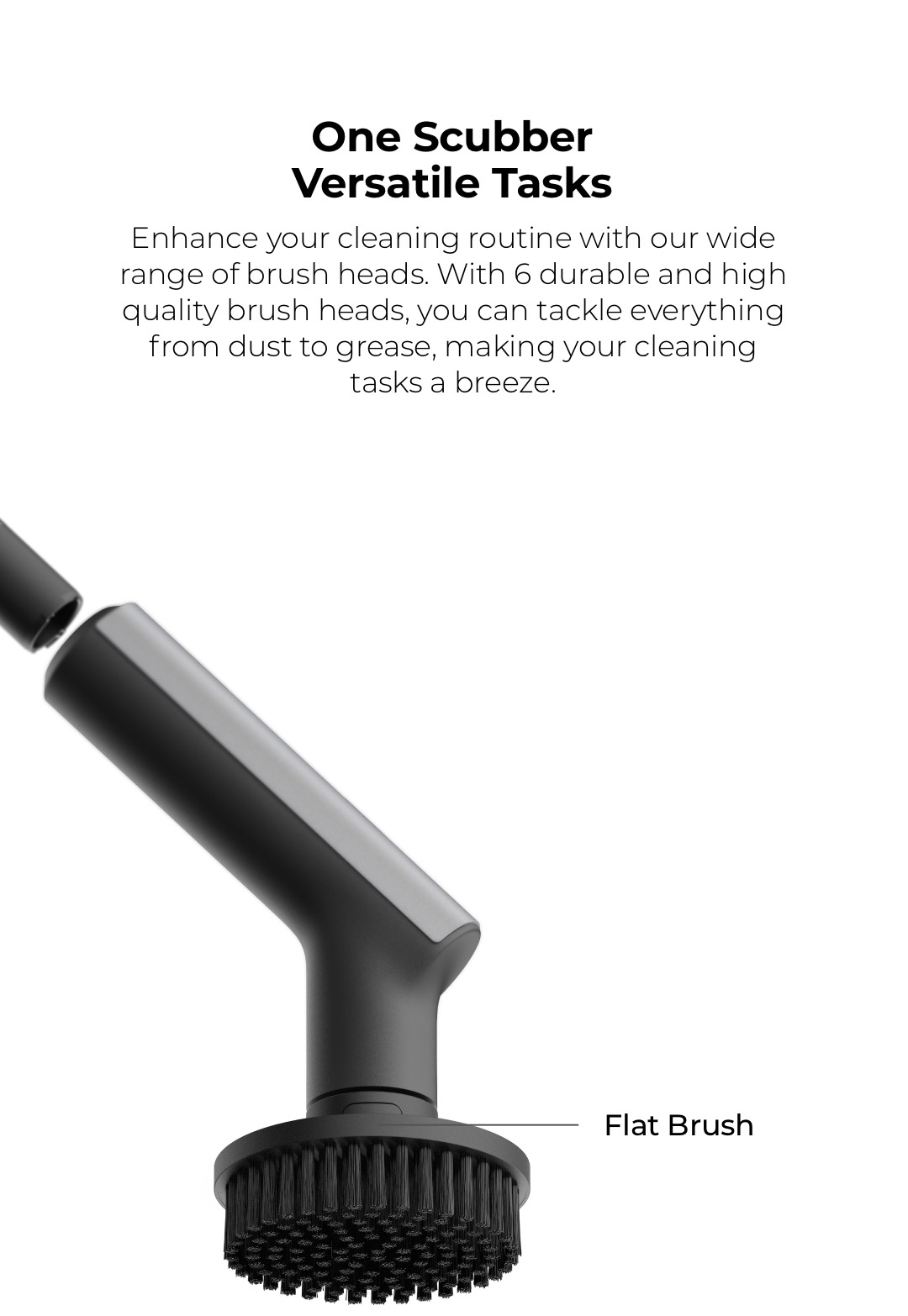 HOTO Multi-Brush Electric Spin Scrubber - Dual Speed, Multi Brushes ...