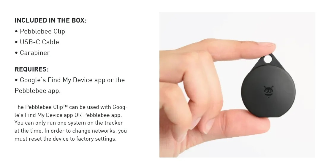 Pebblebee Clip For Android Google Find My Device Bluetooth GPS Tracker | Shopee Singapore